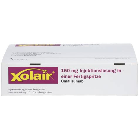 Xolair 150 Mg Injektionslösung I E Fertigspritze 10 St Mit Dem E Rezept