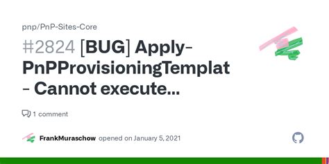 Bug Apply Pnpprovisioningtemplate Cannot Execute Applicationlifecyclemanagement Handler