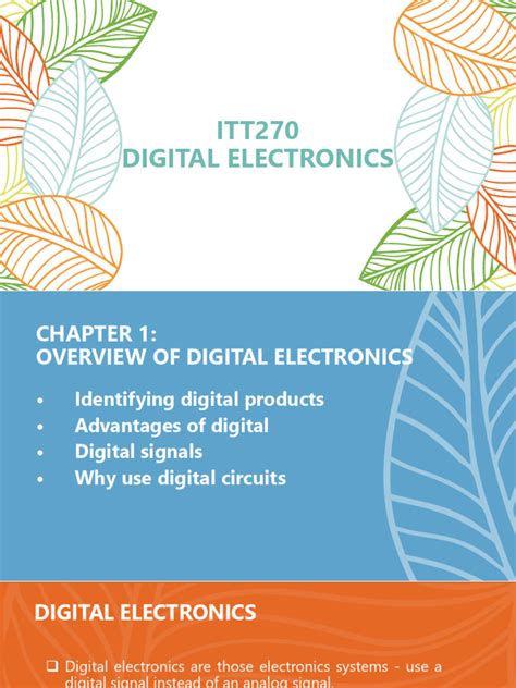 chapter 1 introduction to digital electronics pdf digital signal digital electronics