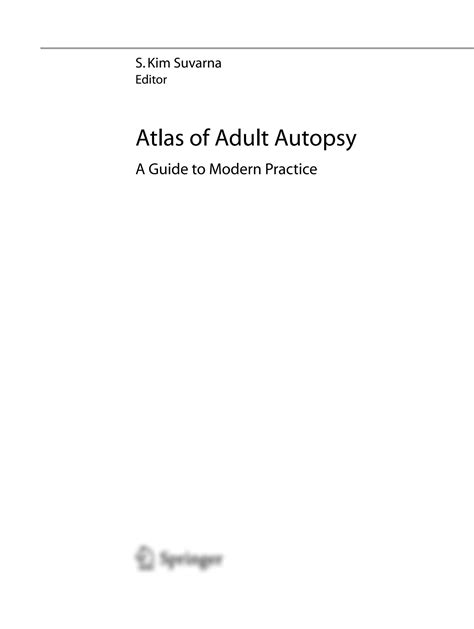 SOLUTION 5 Atlas Of Adult Autopsy A Guide To Modern Practice Studypool