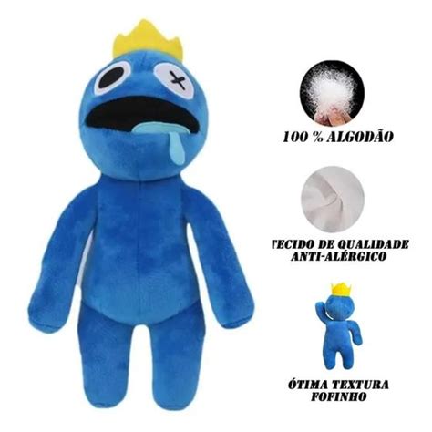 Boneco Azul Babão Rainbow Friends Roblox Blue Monstro Jogo Toy