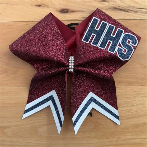 Maroon Cheer Bows Etsy