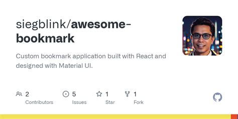 Github Siegblinkawesome Bookmark Custom Bookmark Application Built With React And Designed