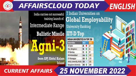 Current Affairs 25 November 2022