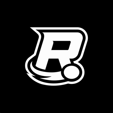 Letter R Football Logo Sport Academy Club Logo With Letter R Stock