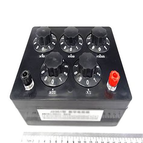 black resistance box iron variable decade resistor grandado