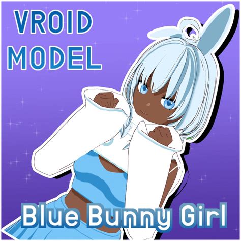 Stream Ready Premade Vtuber Vrm File Only Blue Bunny Girl Etsy