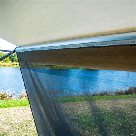 Black Sunblocker Screen 4400x1950mm Suit Cassette Awning