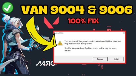 Van 9006 This Version Of Vanguard Requires Windows 20h1 Or Later Fix