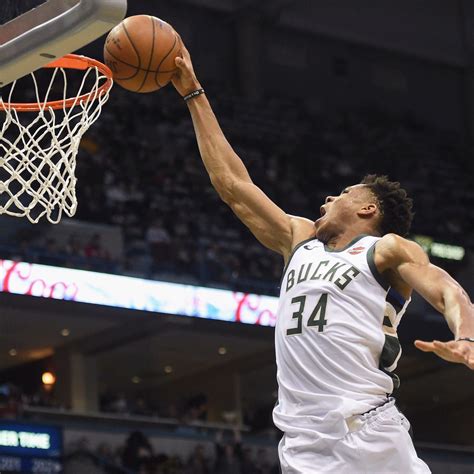 Giannis Antetokounmpo Dunks From Outside The Three Point Line