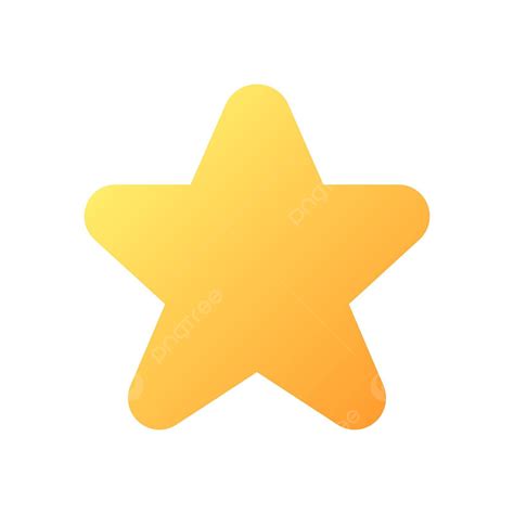 Flat Gradient Color Ui Icon With Pixel Star Detailing Vector Web