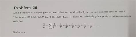 solved problem 26let s ﻿be the set of integers greater than