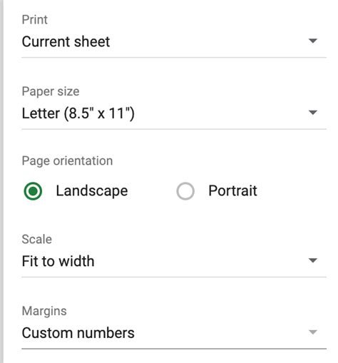 How Can I Change My Margins In Google Sheets I Do Not Have The Option When I Select Print