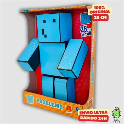 Boneco Gamer Turma Do Problems Minecraft Articulado Gamer Problems Youtuber 25cm Algazarra