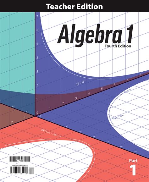 Algebra 1 Teacher Edition 4th Ed Bju Press Homeschool