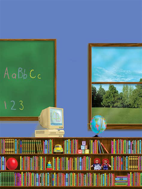 Computer Class Printed Photography Backdrop Denny Manufacturing