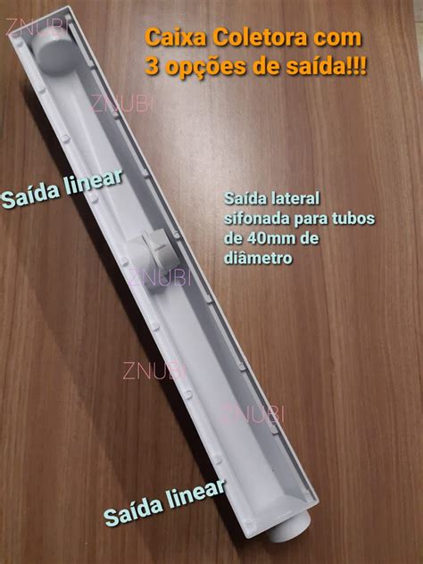 Ralo linear 6x50cm Sifonado Grelha Em Aço Inox Polido 304 Reforçada