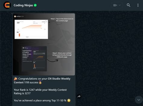 codingninjas weeklycontest programmingjourney codeachievement