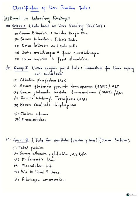 Solution Biochemistry Liver Function Test Overview Studypool