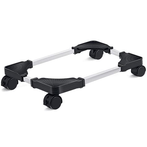 Liitrton Mobile CPU Stand Adjustable Computer Tower Stand With Caster Wheels Fits Most PC