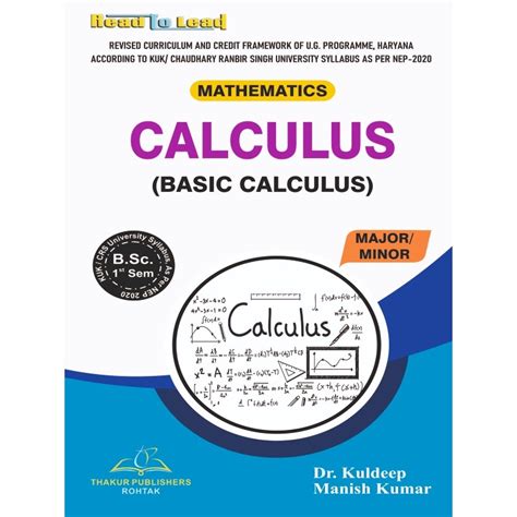 Calculus Mathematics B Sc First Sem Kuk Crsu