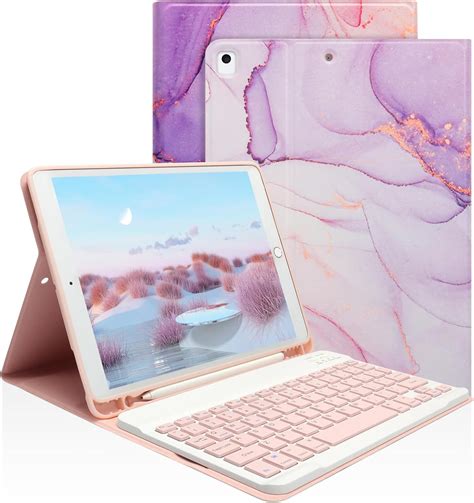 Lama Wireless Keyboard Case For Ipad 10 2 9th 8th 7th Generation Detachable