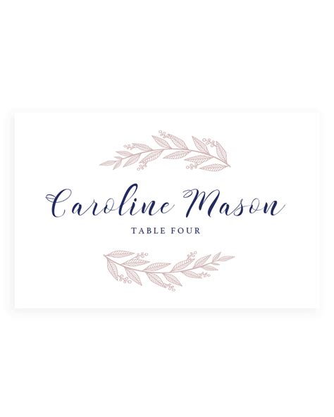 47 Free Printable Wedding Name Card Templates Free Templates For