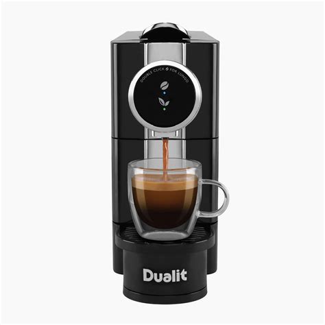 Dualit Black Cafe Plus Pod Coffee Capsule Machine Nespresso Compati Herbert And Ward Ltd