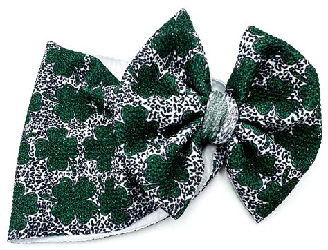 Clovers In The Wild Head Wrap Jett Jax Bows