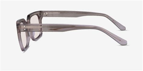 Golden Rectangle Crystal Nude Frame Prescription Sunglasses