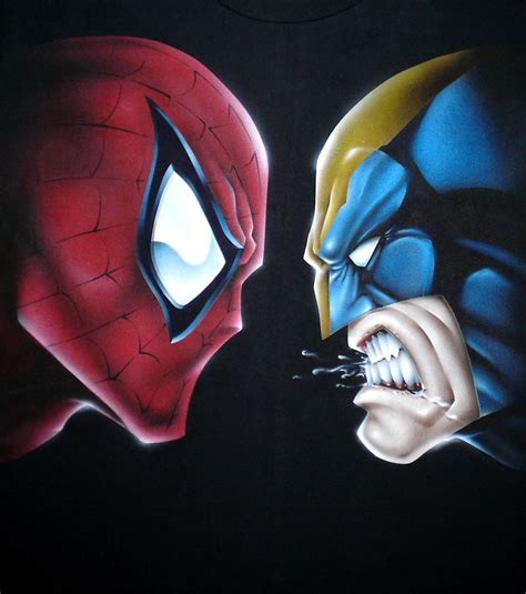Spiderman Vs Wolverine By Wolfscream On Deviantart