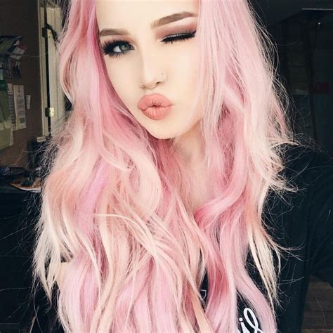 840 Best Pink Hair Images On Pinterest Colourful Hair Coloured Hair And Colorful Hair