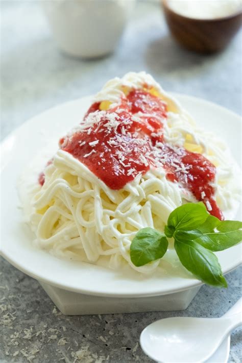 German Spaghetti Ice Cream Homemade Spaghettieis Recipe