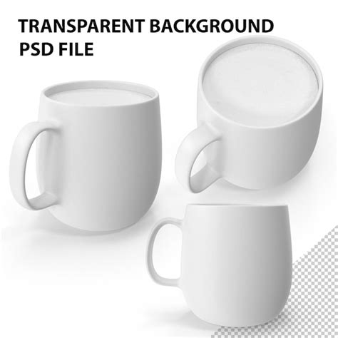 Premium Psd Monochrome Coffee Mug Png