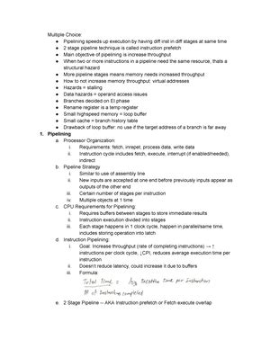 Cisc Final Study Guide Computer Architecture Overview A Computer