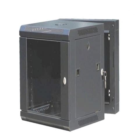 12u Networking Rack With Removable Panels And Swing Frame