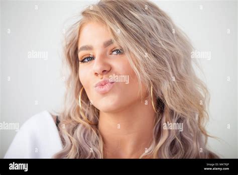 Kissing Lips Woman Hi Res Stock Photography And Images Alamy