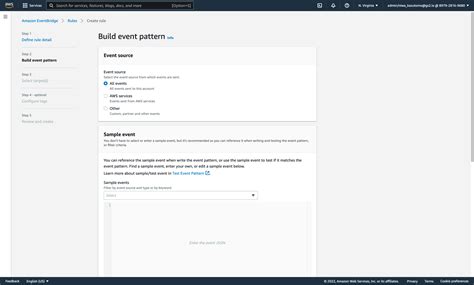 using amazon event bridge game server services docs
