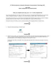 Lab 4 Basic Switch Configuration Doc IFT 358 Introduction To Network