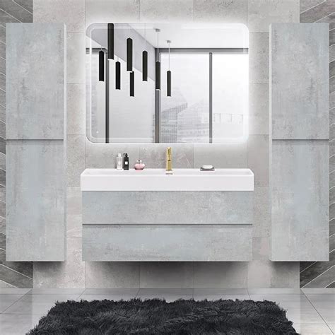 Мебель для ванной Cezares Molveno 46 120 beton, с раковиной Cezares CZR ...