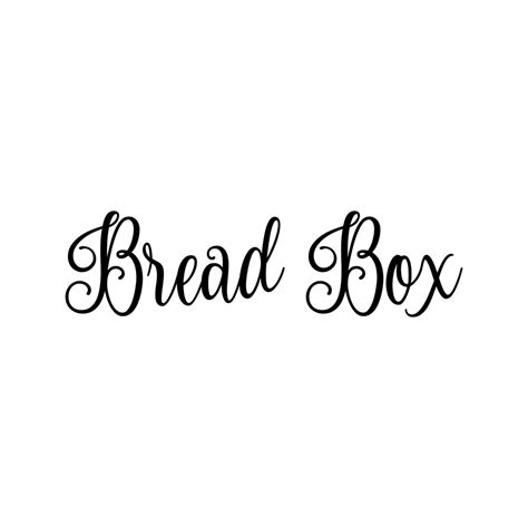 Bread Box V2 Vinyl Decal Sticker Kitchen Breadbox Bread Bin Etsy