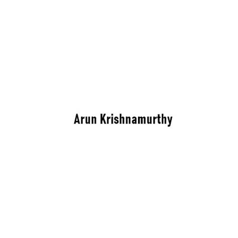 Arun Krishnamurthy Reviving Indias Ecology Through Community Driven