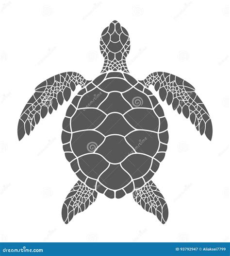 Sea Turtle Stock Vector Illustration Of Symbol Swimming 93792947 Sea Turtle Stock Vector Illustration Of Symbol Swimming 93792947