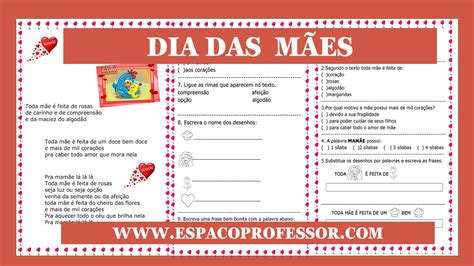 Texto Para A Mamãe Com Interpretação