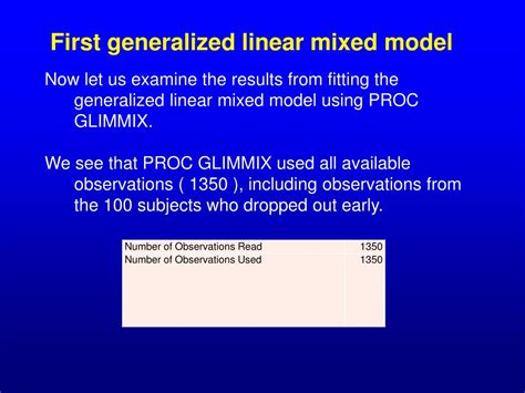 Ppt Generalized Linear Mixed Modeling And Proc Glimmix Richard