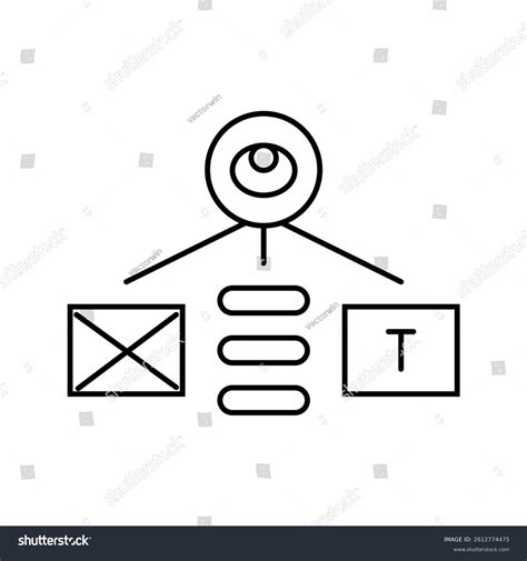 Visual Hierarchy Ux Ui Design Line Stock Vector Royalty Free 2612774475 Shutterstock