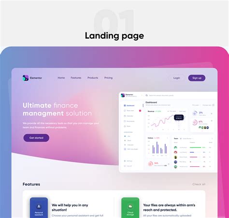 Elementor Dashboard Design Behance
