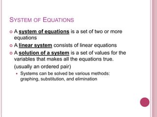 Chapter Linear Systems PPT