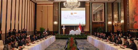 PMO PM Lee Hsien Loong At The 8th Qatar Singapore High Level Joint