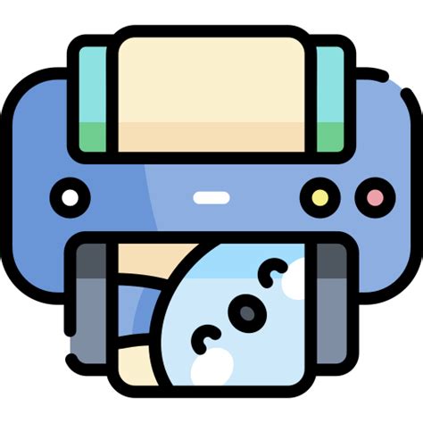 Printer Kawaii Lineal Color Icon Printer Kawaii Lineal Color Icon